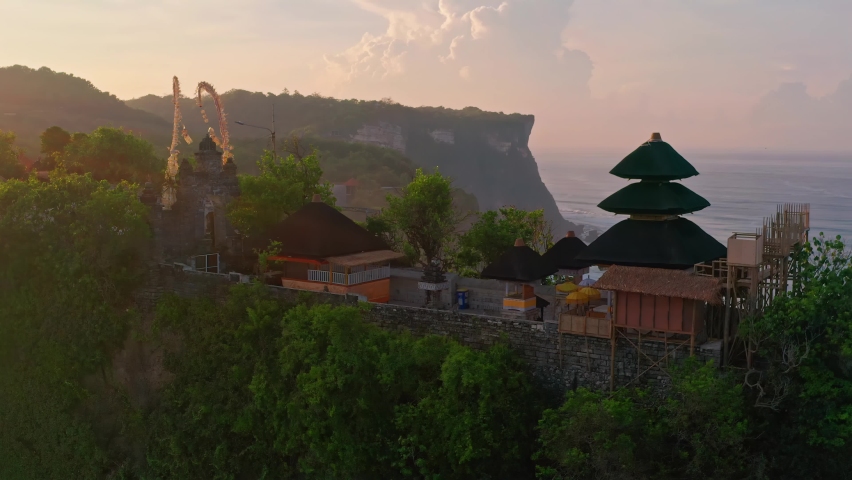 bali's most iconic landmark - uluwatu Stock Footage Video (100% Royalty ...