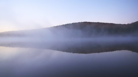 Spruce Knob Lake West Virginia Sunrise Stock Footage Video (100% ...