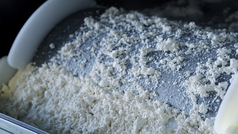 Cottage Cheese Production Curd Automated Line Stock Footage Video (100% ...