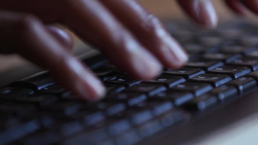 computer keyboard hands typing Stock Footage Video (100% Royalty-free ...