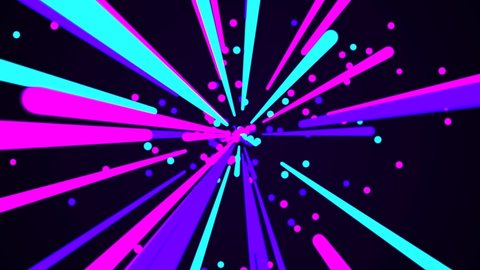 4k Animation Neon Lines Particle Trails Stock Footage Video (100% ...