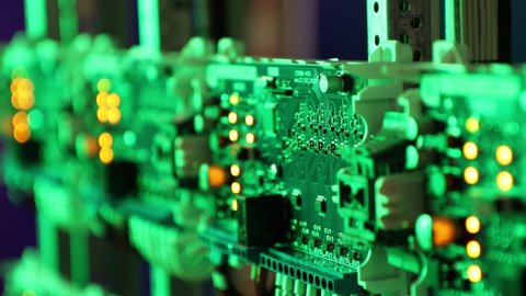 Microprocessor Board Security Fire Alarm System Stock Footage Video ...