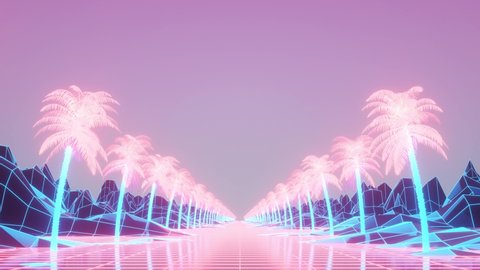 135 Vaporwave tree Stock Video Footage - 4K and HD Video Clips ...