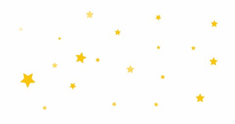 Stars Flat Animation Objects On Transparent Stock Footage Video (100% ...