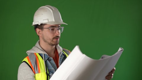 Portrait Smiling Happy Construction Worker Looking Stock Footage Video ...