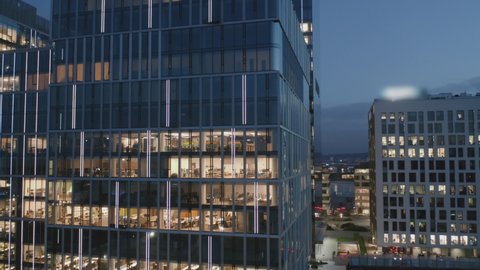 Night background interior office Stock Video Footage - 4K and HD Video ...