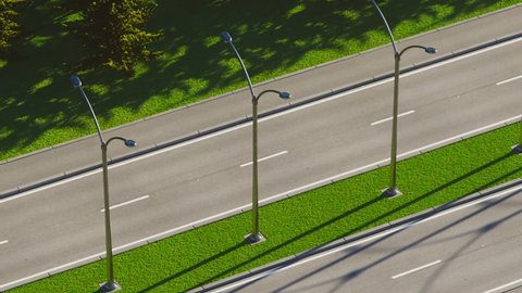 Seamless Looping Animation Empty Highway Row Stock Footage Video (100% ...