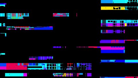 Data Overlay Glitching Effect Analog Signal Stock Footage Video (100% ...
