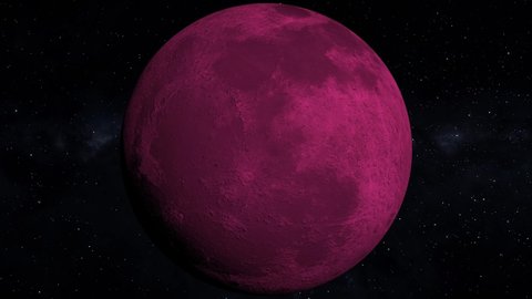 Red Moon Space 3dcg Digital Animation Stock Footage Video (100% Royalty ...