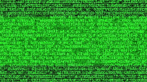 Computer Hex Code Glitch Animation Tech Stock Footage Video (100% ...