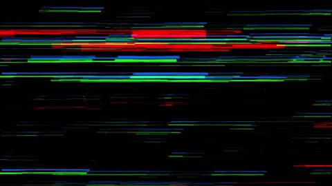 Hacked Computer Screen Glitch Effect Error Stock Footage Video (100% ...