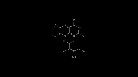 Formula Animation Loop Complex Hydrocarbon Compound Stock Footage Video ...
