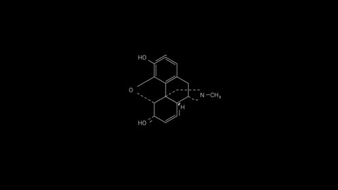 Formula Animation Loop Complex Hydrocarbon Compound Stock Footage Video ...