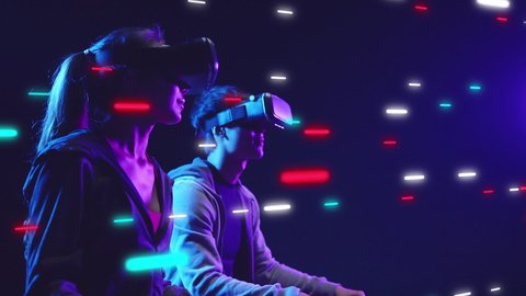 Metaverse Vr Virtual Reality Game Playing Stock Footage Video (100% ...