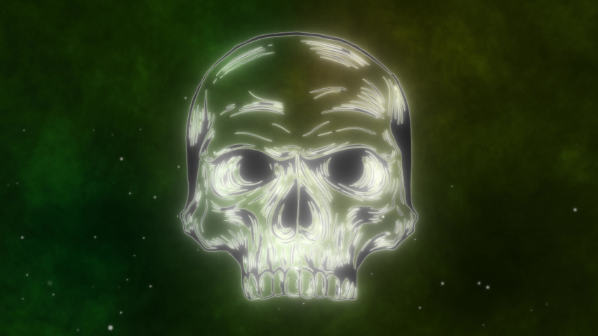 neon human skull video animation Stock Footage Video (100% Royalty-free ...