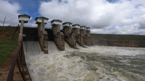 Weheragala Reservoir Dam Yala Sri Lanka Stock Footage Video (100% ...