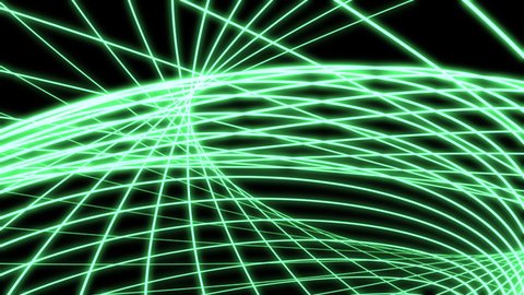 3d Streamline Grids Green Vj Loop Stock Footage Video (100% Royalty ...