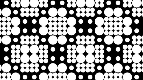 Black White Geometric Pattern Animated Tiles Stock Footage Video (100% ...