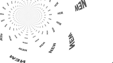Word New Animation On White Background Stock Footage Video (100% ...