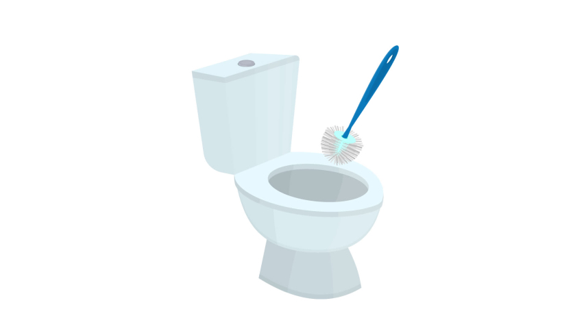 cleaning toilet animation brush alpha channel Stock Footage Video (100% ...