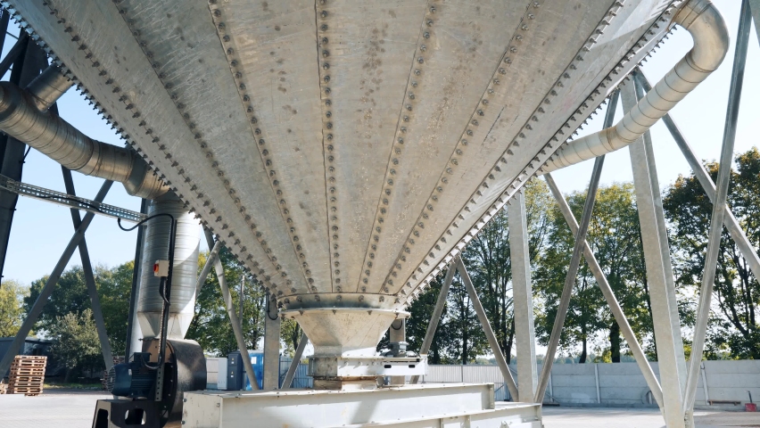 metal tower grain cone elevator granary Stock Footage Video (100% ...