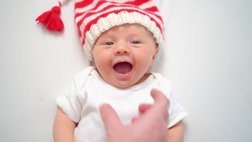 hand touches face cute little kid Stock Footage Video (100% Royalty ...