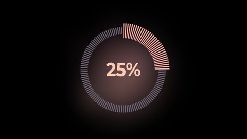 Animation Pink Loading Bar Alpha Channel Stock Footage Video (100% ...