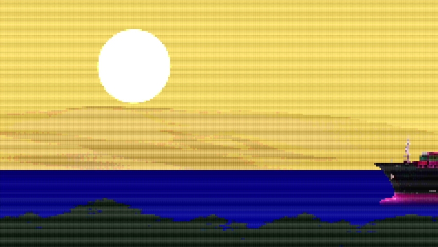 8 bit boat Stock Video Footage - 4K and HD Video Clips | Shutterstock