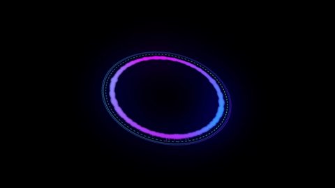 Sound Wave Design Glowing Animated Circle Stock Footage Video (100% ...