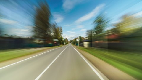 High Speed On Open Road Fast Stock Footage Video (100% Royalty-free ...