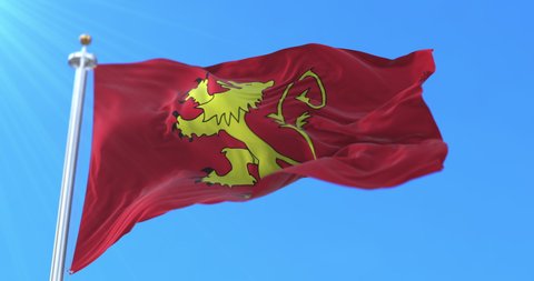 Flag Valletta Capital City Malta Loop Stock Footage Video (100% Royalty ...