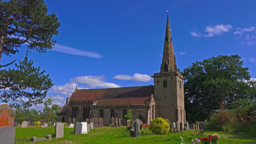 St Edithas, Church Eaton, Staffordshire, Stock Footage Video (100% ...