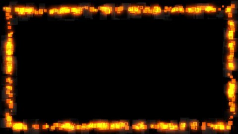 Animated Fire Frame Animated Fire Frame Stock Footage Video (100% ...