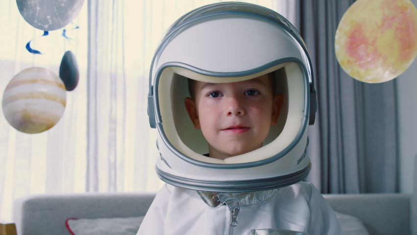 spaceman form space hero suit bumblebee Stock Footage Video (100% ...