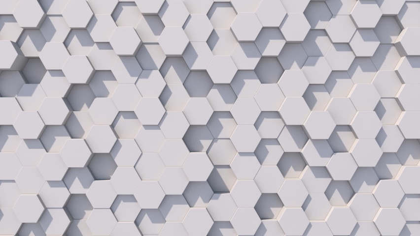 abstract hexagon grid seamless loop animation Stock Footage Video (100% ...