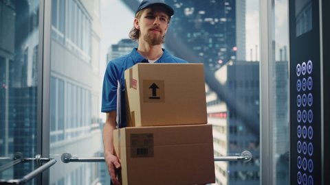 25 Postman with heavy mail Stock Video Footage - 4K and HD Video Clips ...