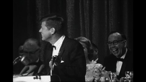 1960s John F Kennedy Podium People Stock Footage Video (100% Royalty ...