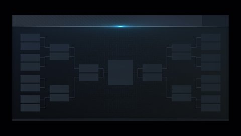 Lower Third Animation Sports Brackets Grey Stock Footage Video (100% ...