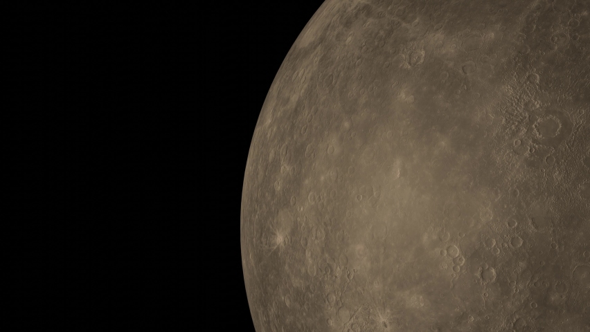 spinning planet mercury beautiful space 4k Stock Footage Video (100% ...