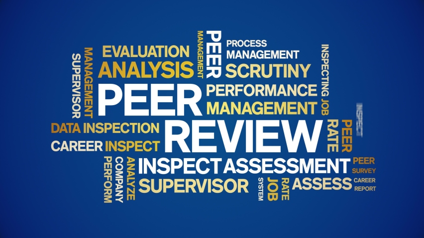 peer review animated tag word cloudtext Stock Footage Video (100% ...