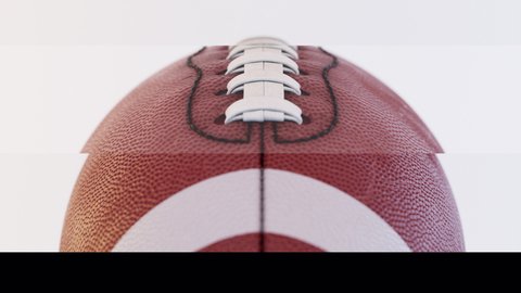 Transition Animation Brown Football On Plain Stock Footage Video (100% ...