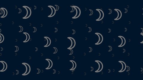 Moon Astrological Symbols Float Horizontally Left Stock Footage Video ...