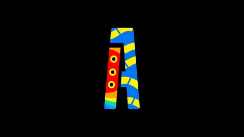 Letter Animated Symbol Icon Logo Made Stock Footage Video (100% Royalty ...