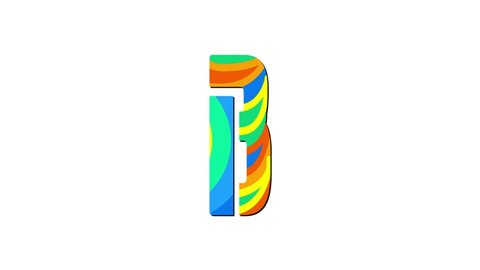 Letter B Animated Symbol Icon Logo Stock Footage Video (100% Royalty ...
