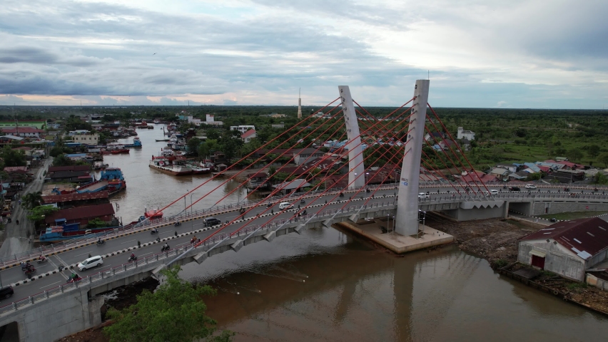 Mahakam bridge Stock Video Footage - 4K and HD Video Clips | Shutterstock