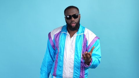 Annoyed Angry Man Bodyguard Show Stop Stock Footage Video (100% Royalty ...