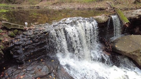 View Waterfall Ruins Kennedy Dells County Stock Footage Video (100% ...