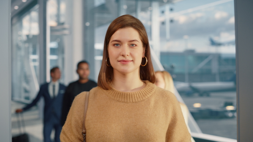 Security check point with metal detector Stock Video Footage - 4K and ...