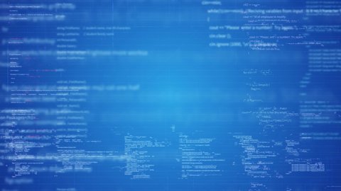 Big Data Code String Technology Background Stock Footage Video (100% ...