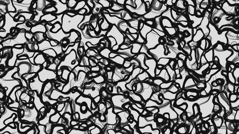 Slowly Moving Black Threads On Light Stock Footage Video (100% Royalty ...